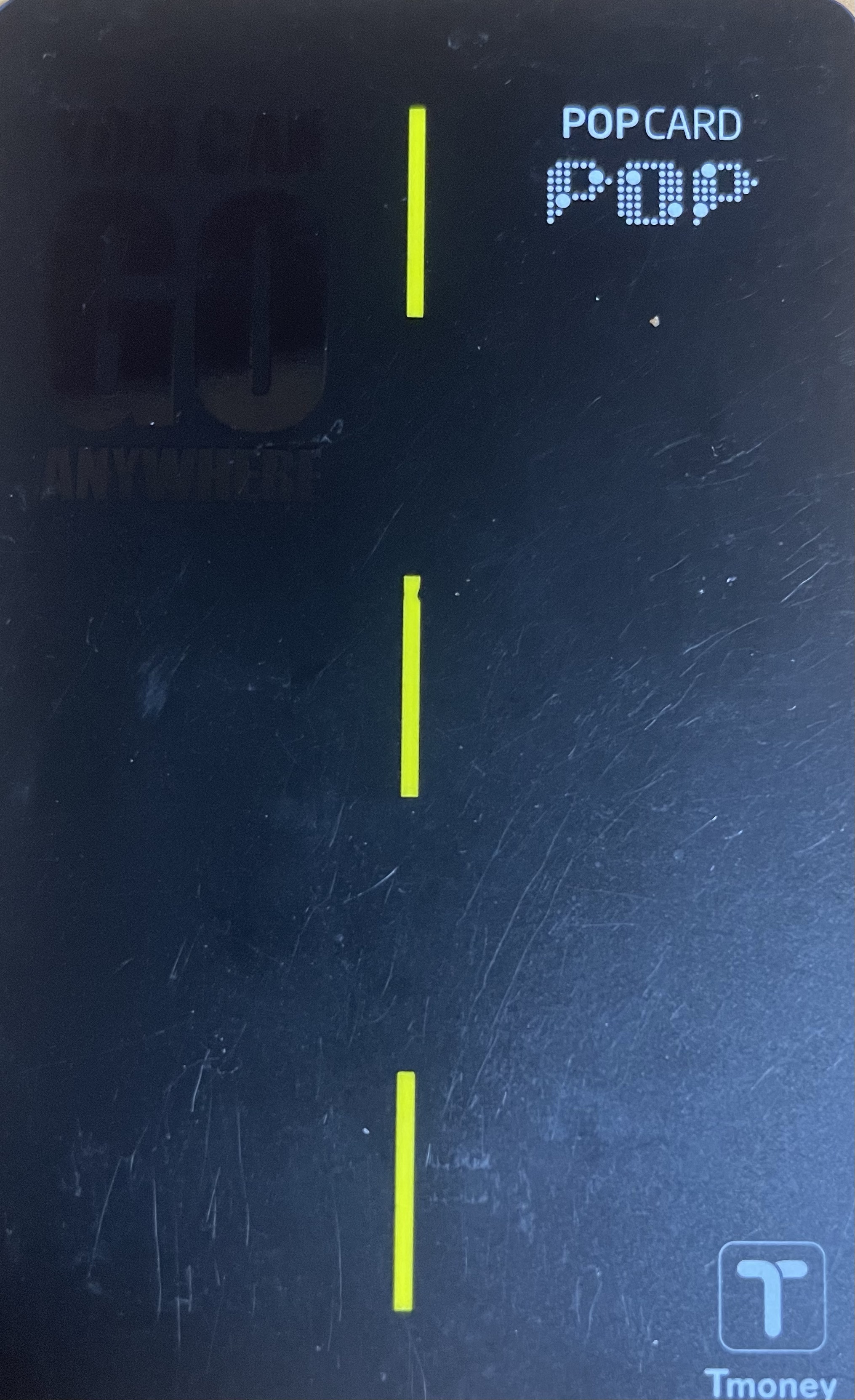 T-Money card – My journey to Korea